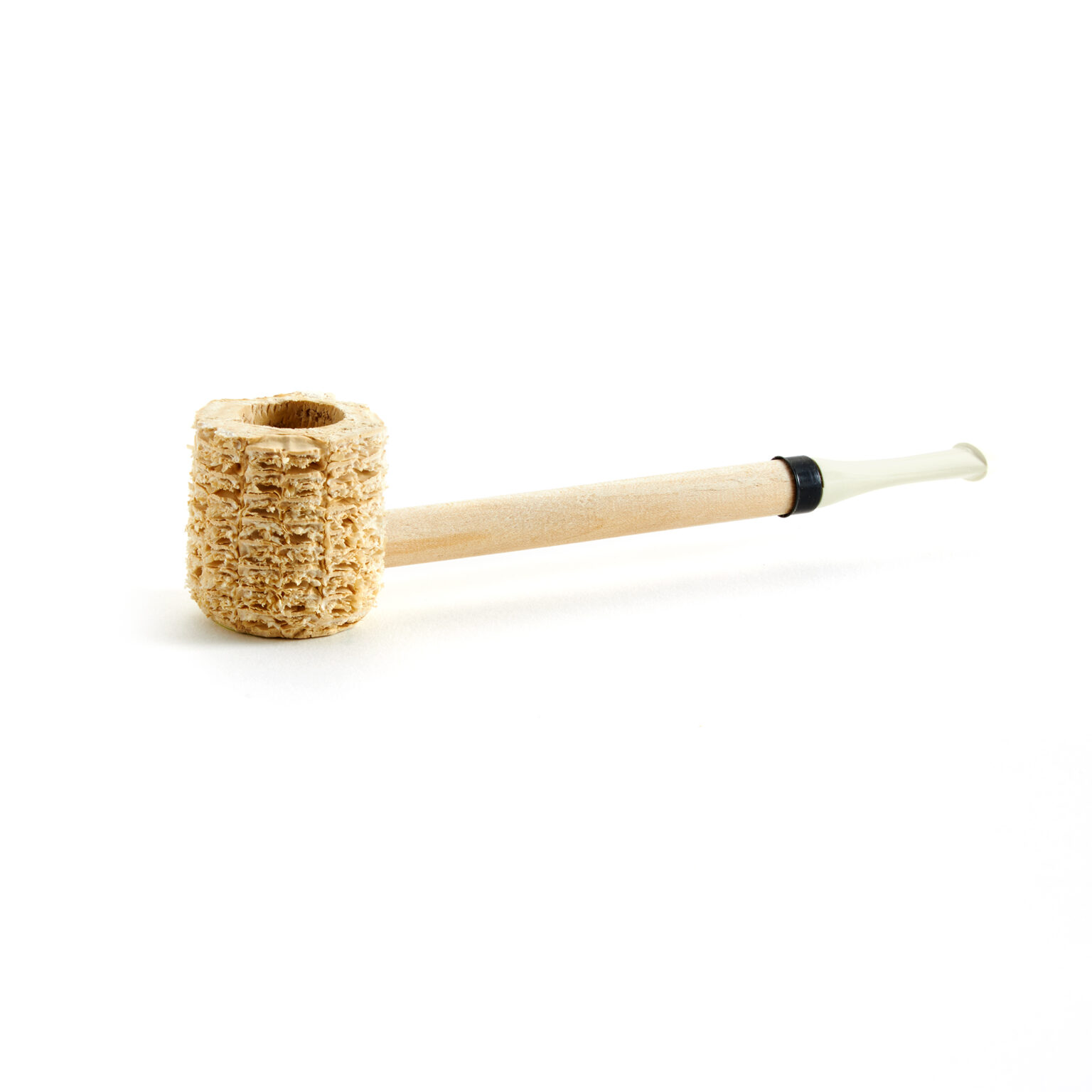 Short Stop Natural Bowl Corn Cob Pipe - Dreaming Pipes